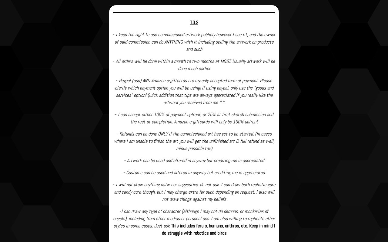 CeriseChihiroCommissionInformation